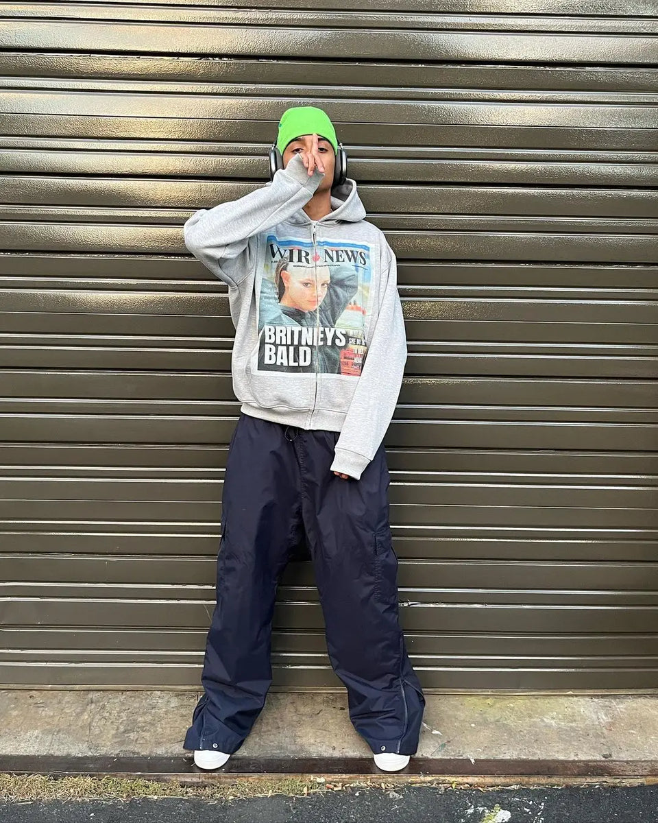 Britney's Bald Zip Up Hoodie – AESTHEDEX